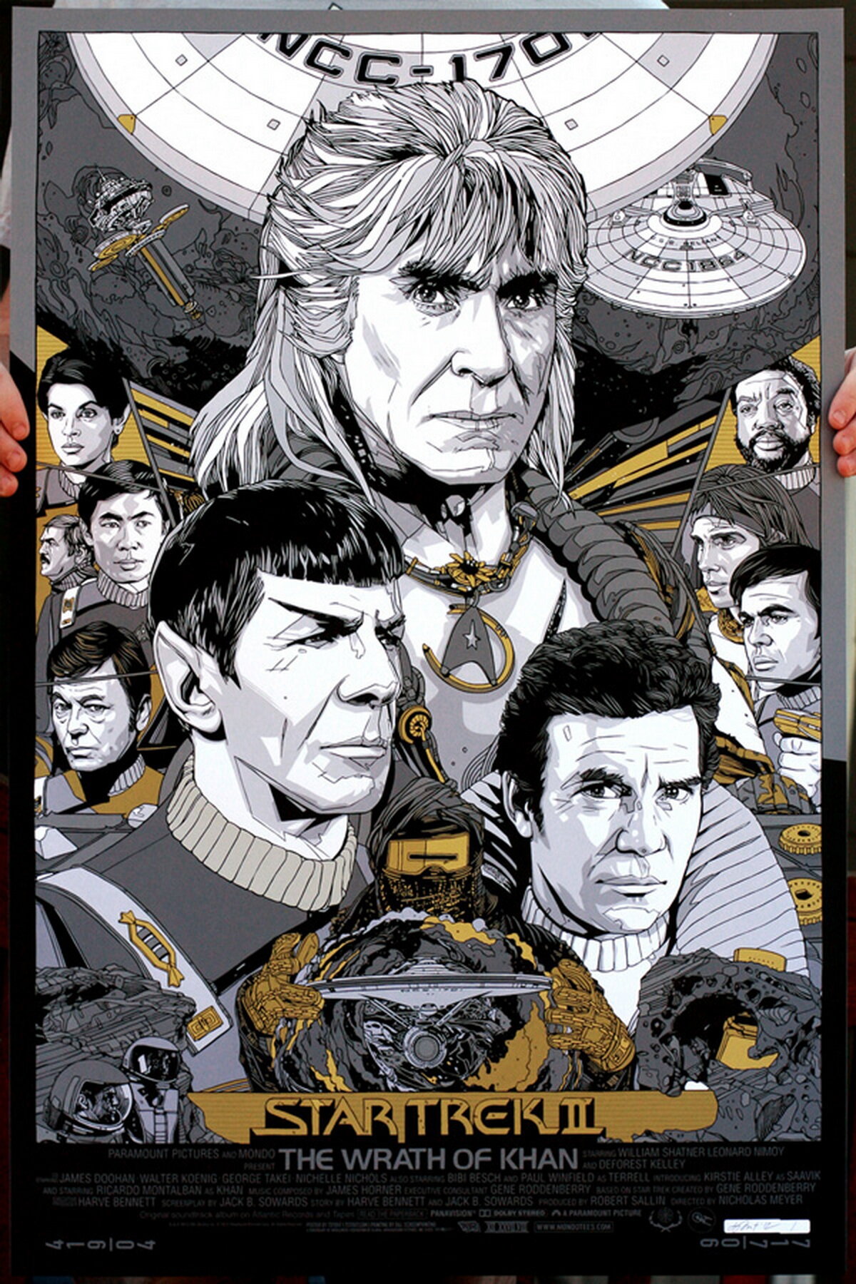 Плакат, постер Звёздный путь II: Гнев Хана (Star Trek II: The Wrath of Khan 1982) на бумаге, размер 30х42см