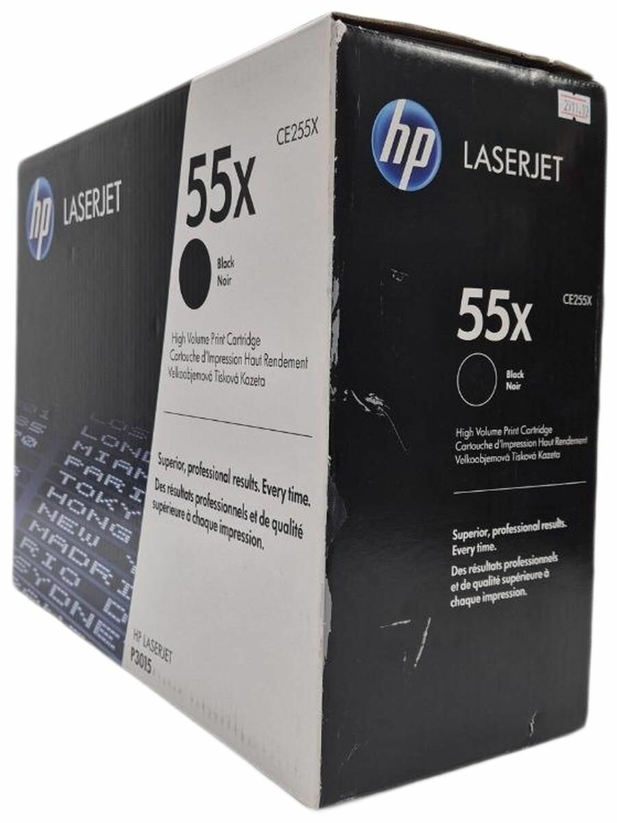 Тонер-картридж HP CE255X (55X) оригинальный, черный (12 500 стр.) для LaserJet Pro M521dn, M521dw