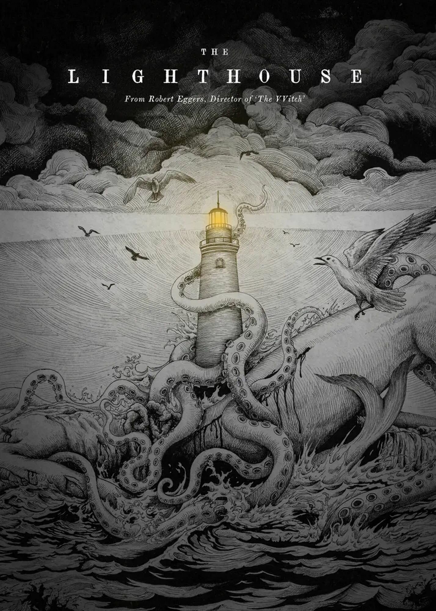 Плакат, постер Маяк. The Lighthouse, 2019 на бумаге, размер 21х30см