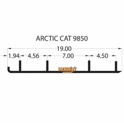 Коньки снегохода для Arctic Cat Bearcat / ZR / 0703-623 / EAT3-9850 / WAT-9850 4" карбидовый кант