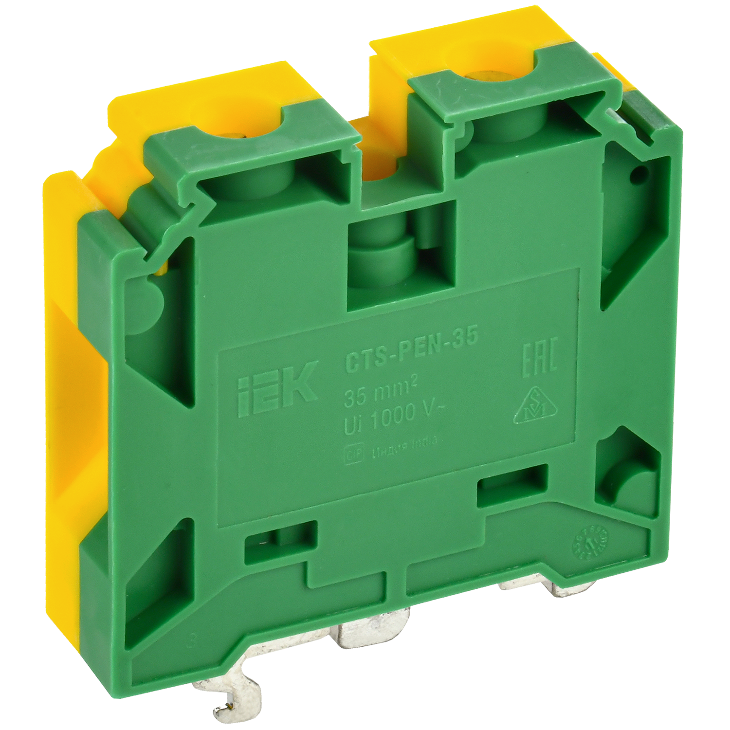 ARMAFIX Клемма винтовая CTS-PEN земля 35мм2 желто-зелен, IEK YCT11-02-K52-035 (20 шт.)