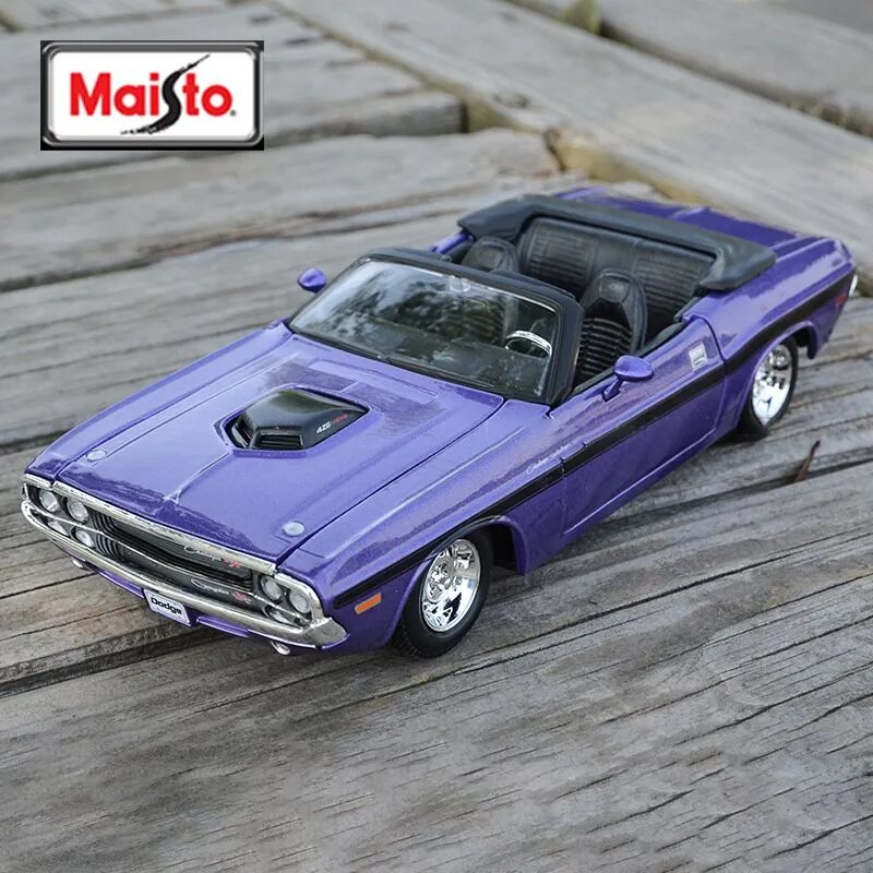 Миниатюрная модель автомобиля из литого металла 1970 Додж Челленджер R/T модель автомобиля Игрушки 1:24 1970 Dodge Challenger R/T
