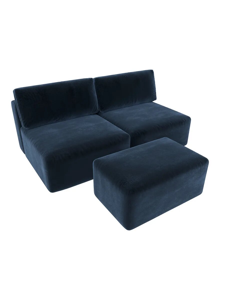 Диван прямой модульный Лего 267x85x119 см, велюр