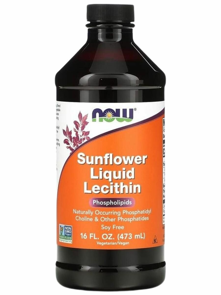 Now, Lecitin Liquid, жидкий лецитин из подсолнечника, 473 мл