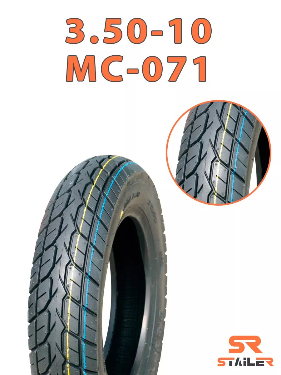 Мотошина на скутер 3.50-10 (MC-071)