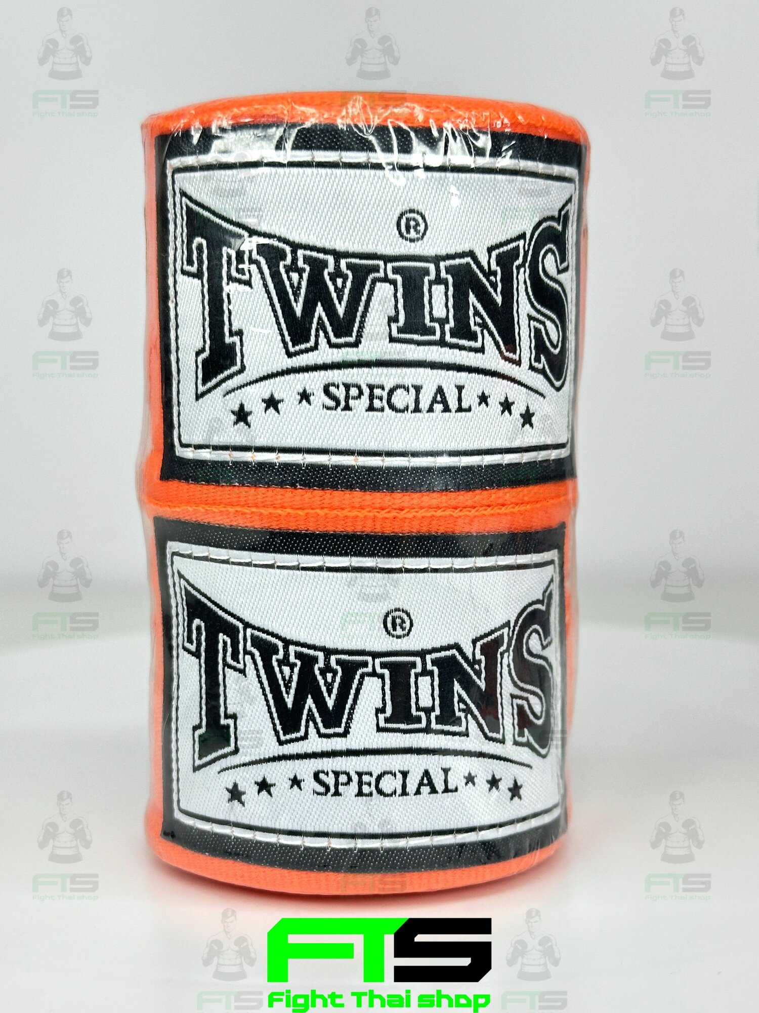 Боксерские бинты Twins Special СH5, цвет: оранжевый, длина: 4.5 метра