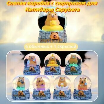Коробка-сюрприз для слепых, капибара, таинственная игрушка, статуэтка животного, многофункциональное украшение