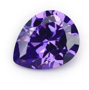 Танзанит грушевидной формы RUIXUNGEM 5x7mm 10pcs, Violet