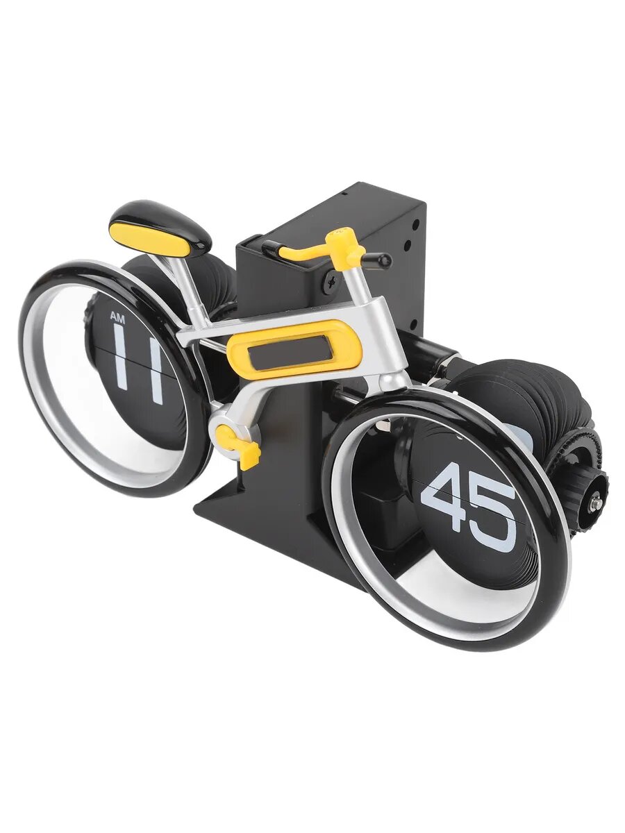 Часы-перевертыш в форме велосипеда, перевертыш на