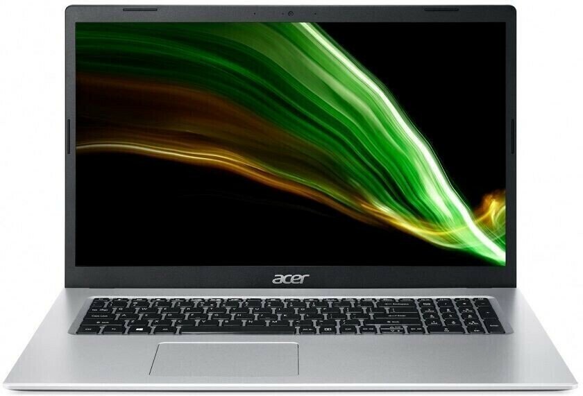 17,3" Ноутбук Acer Aspire 3 A317-33-P459 (NX. A6TER.00V) серебристый - 1600x900 HD+, TN, Intel Pentium Silver N6000, ядра: 4 x 1,1 ГГц, 4 ГБ, SSD 256 ГБ, Intel UHD Graphics, Windows 10 Pro