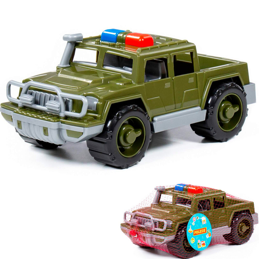 Автомобиль Пикап "Защитник" патрульный военный 31x15,5x13 см, пластик, для детей от 3 лет