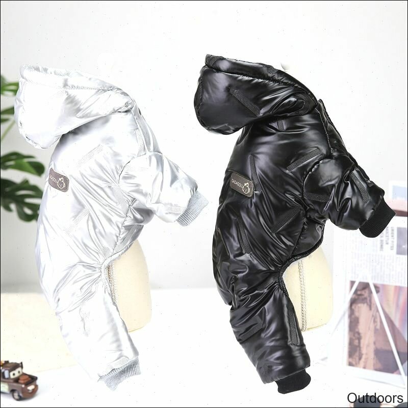 Демисезонный комбинезон-куртка для мелких и средних собак водоотталкивающий с флисом, капюшон, размеры XXL (для йорков, шпицев, мопсов, чихуахуа)