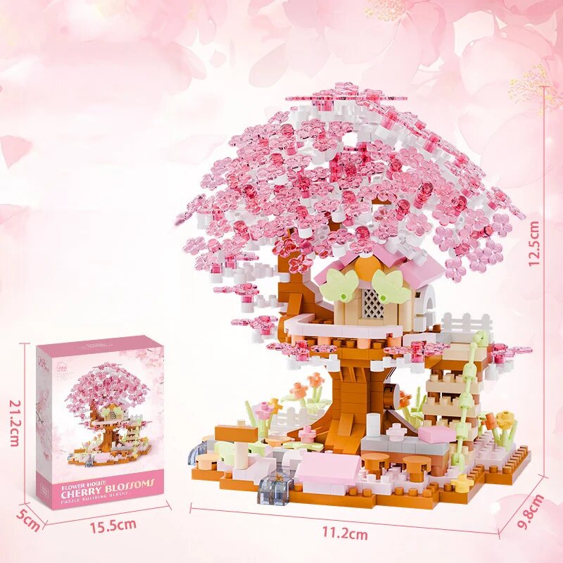 Cherry Blossom Tree Model MZ-349, Розовый