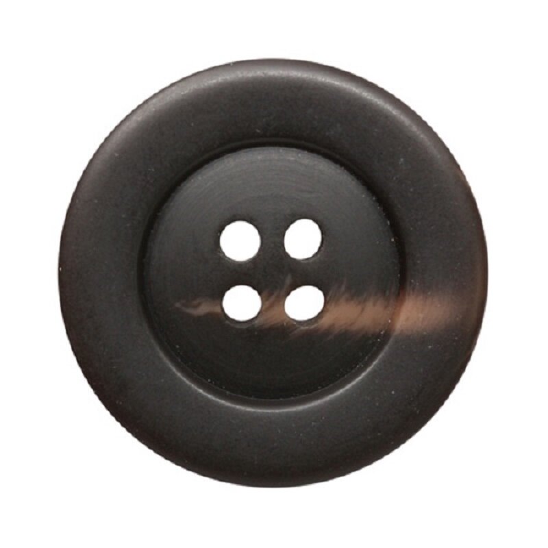 Пуговицы пластиковые 40L (25мм) 4 прокола, (5453 черный, коричневый матовый), 24 шт