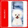 Силиконовый чехол на Realme 6 / Реалми 6 с принтом Белый пёсик