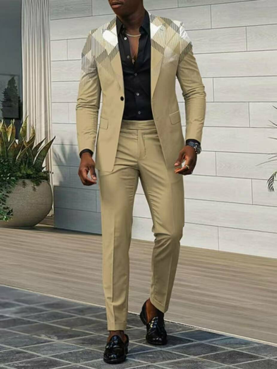 Новые мужские костюмы, деловые костюмы-двойки, костюмы для жениха, костюмы для свадебного банкета