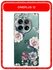 Чехол на OnePlus 12 / Ван Плас 12 с принтом "Нежные винтажные цветы", прозрачный