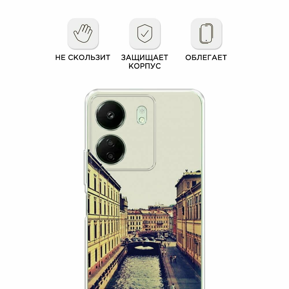 Чехол на Xiaomi Redmi 13C/Poco C65 / Сяоми Редми 13C/Поко С65 с принтом "Санкт-Петербург" — фото 1