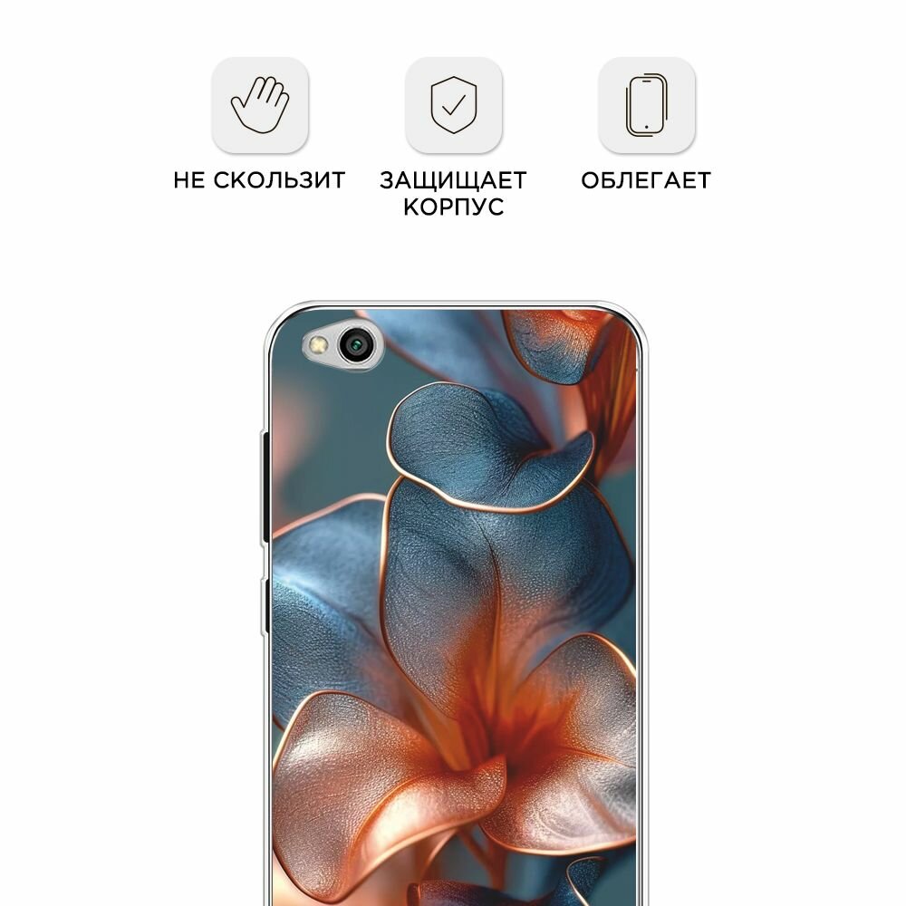 Чехол на Xiaomi Redmi 5A / Сяоми Редми 5а с принтом "Жемчужные цветы" — фото 1