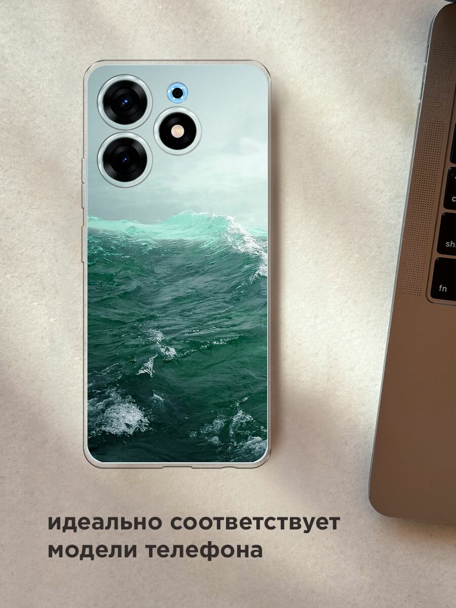 Чехол на Tecno Spark 10 Pro / Текно Спарк 10 Про с принтом "Волны 12" — фото 1