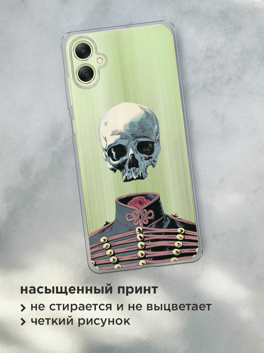 Чехол на Samsung Galaxy A06 / Самсунг Галакси А06 с принтом "Гусар", прозрачный — фото 1
