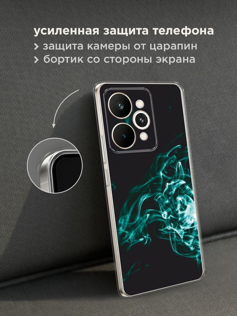 Силиконовый чехол на Realme 15 Pro / Реалми 15 Про с принтом Дым — фото 1