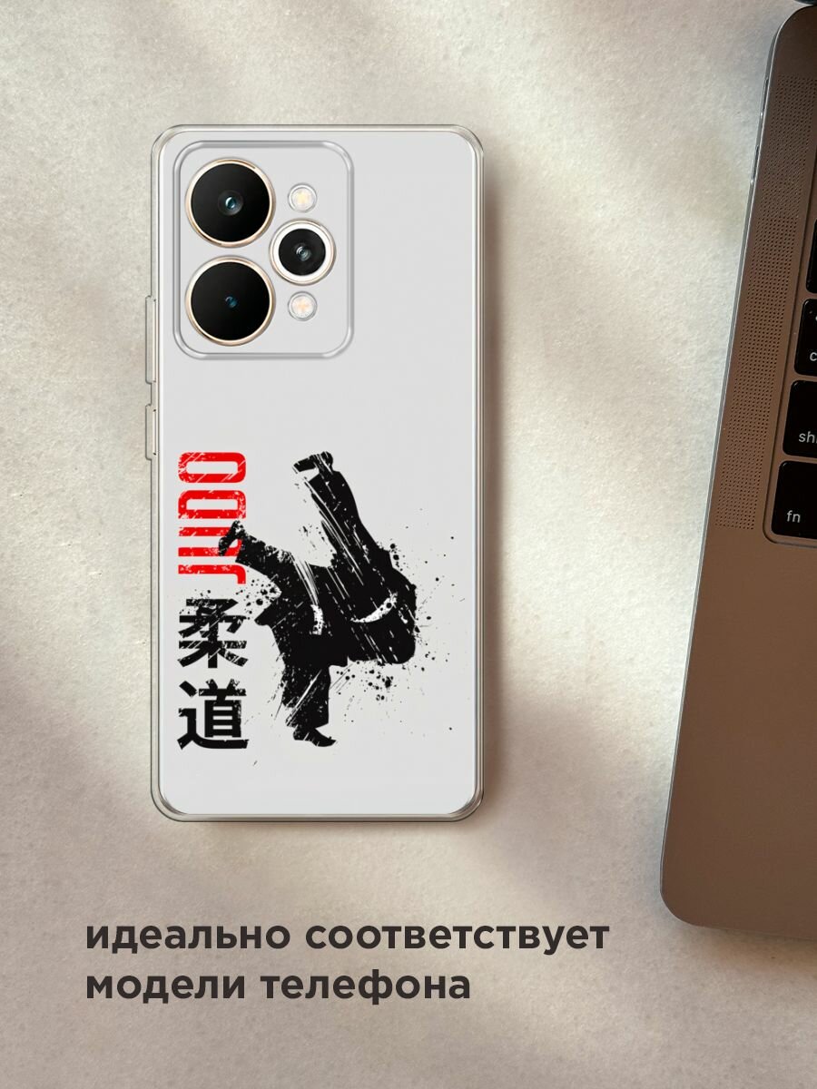 Силиконовый чехол на Realme 15 Pro / Реалми 15 Про с принтом "Дзюдо" — фото 1