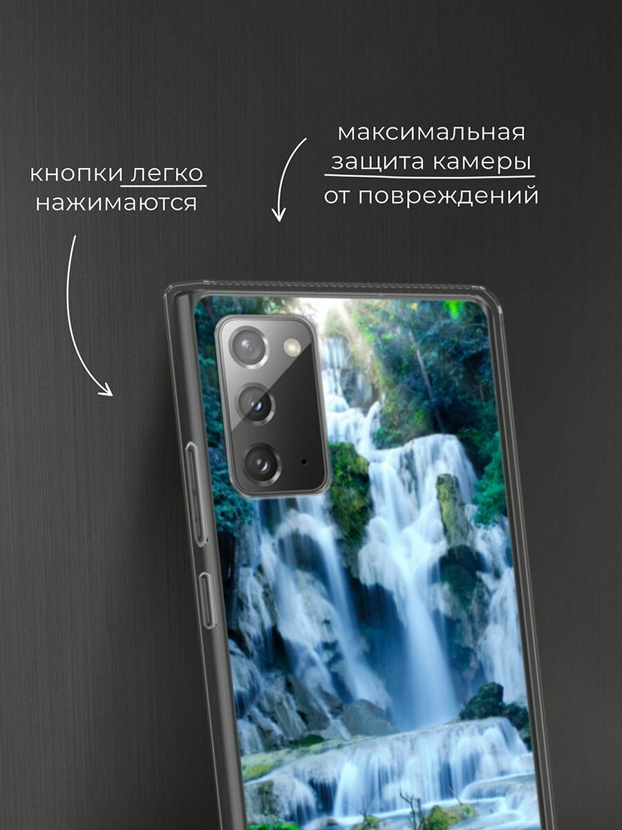 Чехол на Samsung Galaxy Note 20 / Самсунг Галакси Ноут 20 с принтом "Водопад 8" — фото 1