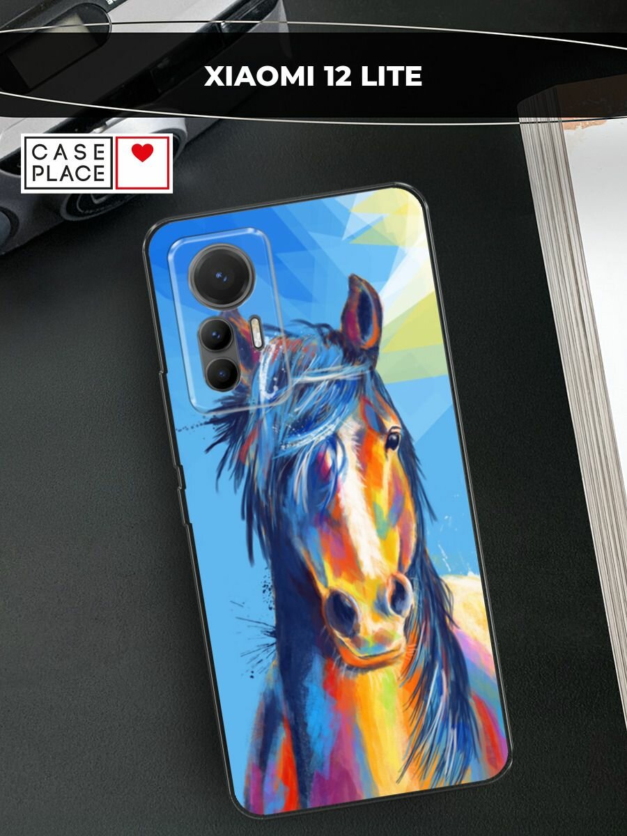 Чехол на Xiaomi 12 Lite / Сяоми 12 Лайт с принтом "Лошадь арт 3"