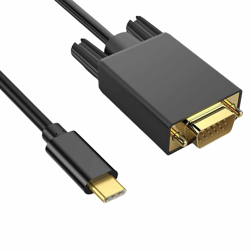31 дюймовый USB-C VGA кабель, адаптер для высококачественного видео, для мониторов и проекторов
