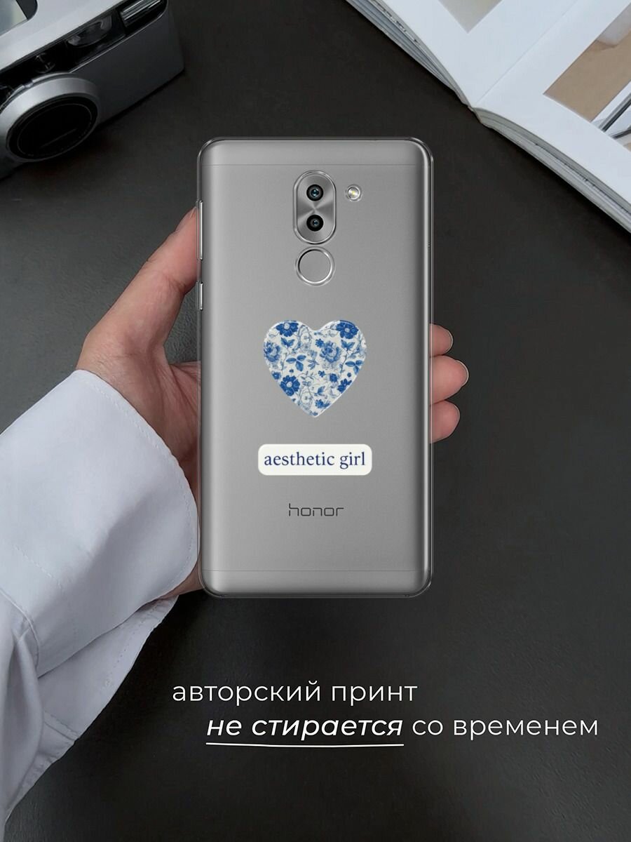 Чехол на Honor 6X / Хонор 6Х с принтом "Aesthetic girl" — фото 1