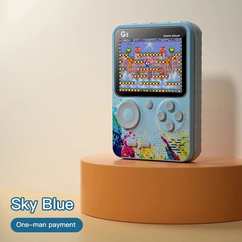 Портативная игровая консоль G5 Blue, 500 игр
