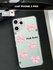 Чехол на CMF Phone 2 Pro / CMF Фон 2 Про с принтом "Pink Bows", прозрачный