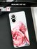 Чехол на Realme C67 4G / Реалми C67 4G с принтом "Пионы на белом"