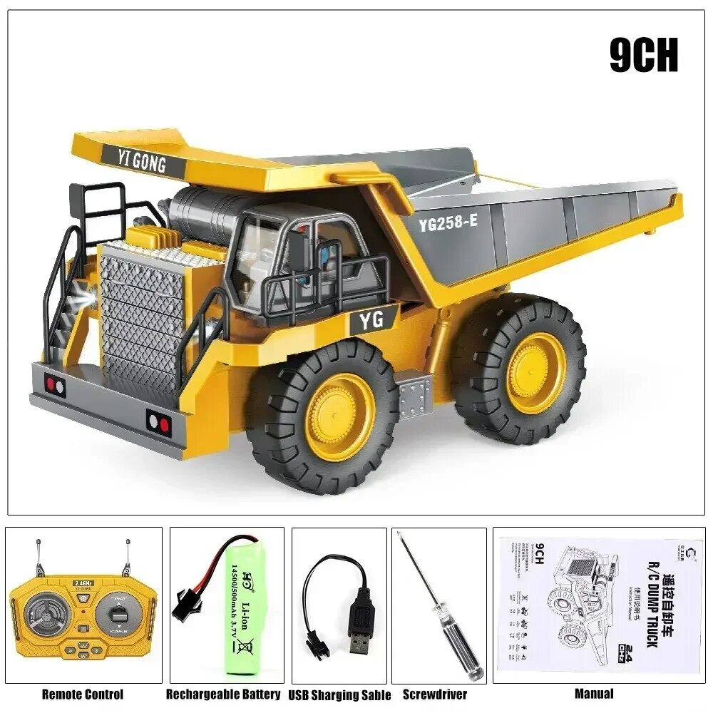 Радиоуправляемый самосвал 9CH, Dump Truck