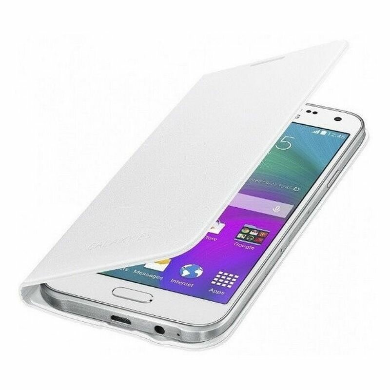 Чехол-книжка, Flip Wallet Galaxy E5, белый