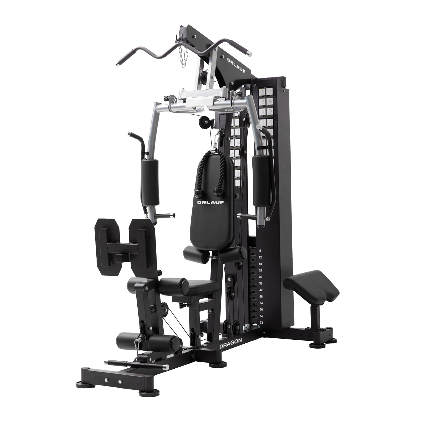 Мультистанция Orlauf Dragon для дома стек 110 кг многофункциональная