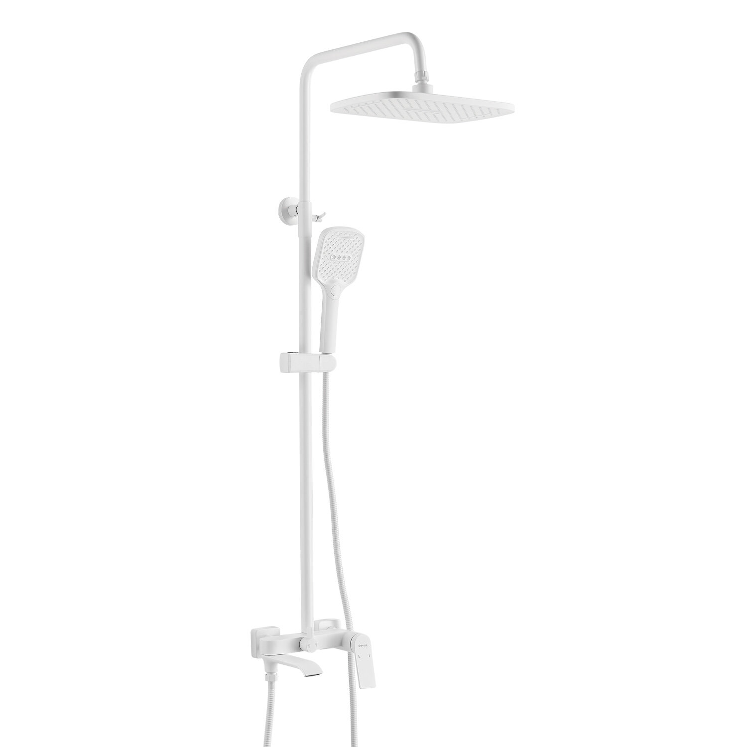 Душевая система Shevanik S4136C, латунь, каскадный излив, 3 режима ручного душа