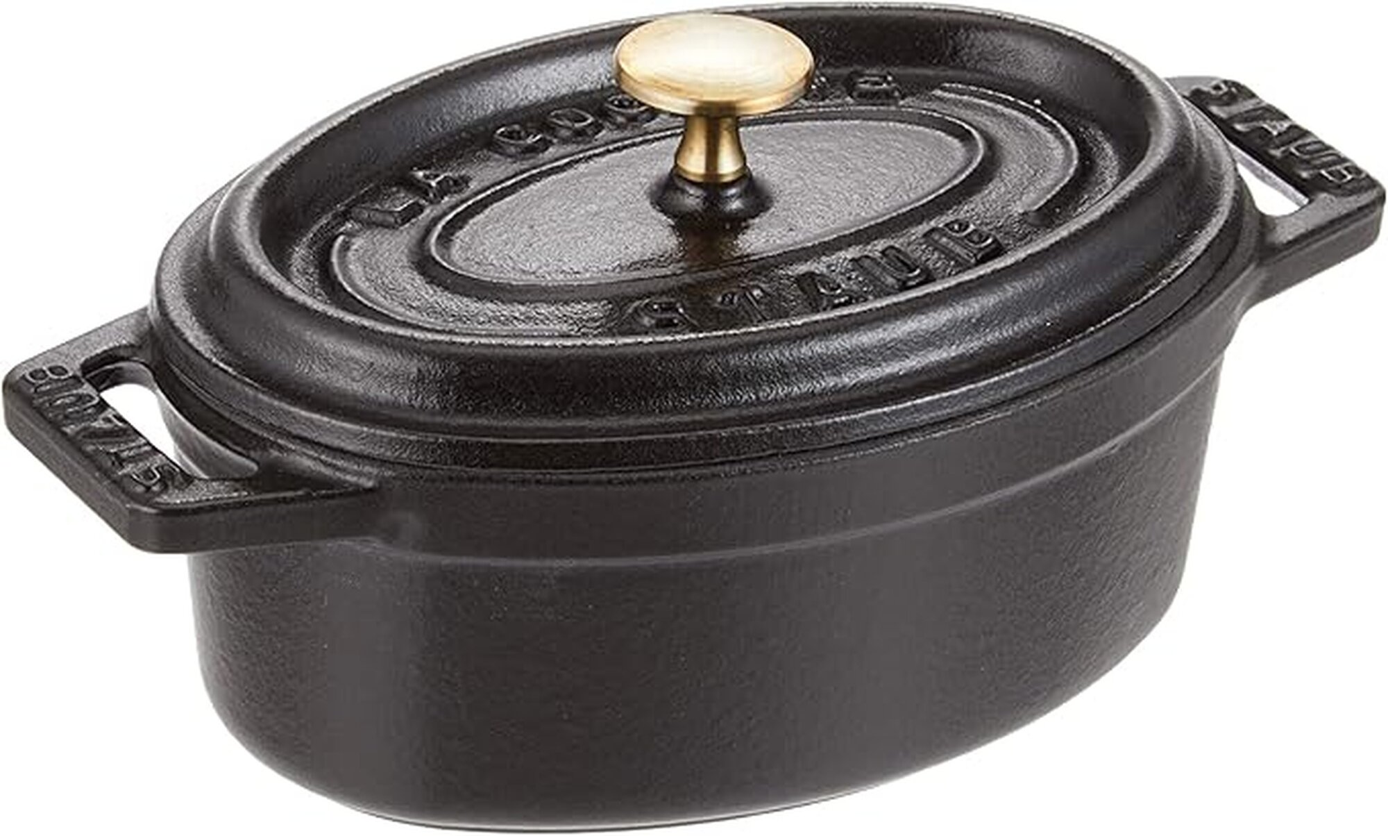 Кокотница с крышкой STAUB Mini Cocotte, чугунная, диаметр 11 см, цвет черный, 1003181