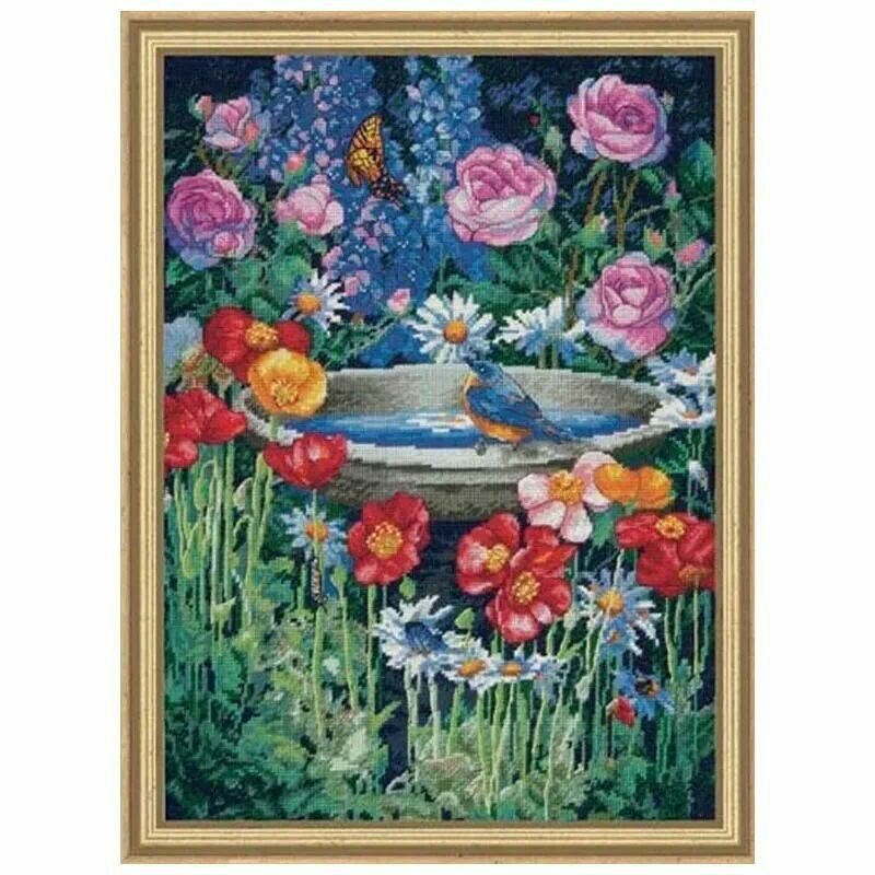 70-35288 Набор для вышивания крестом "Очаровательный сад",28*38см, DIMENSIONS