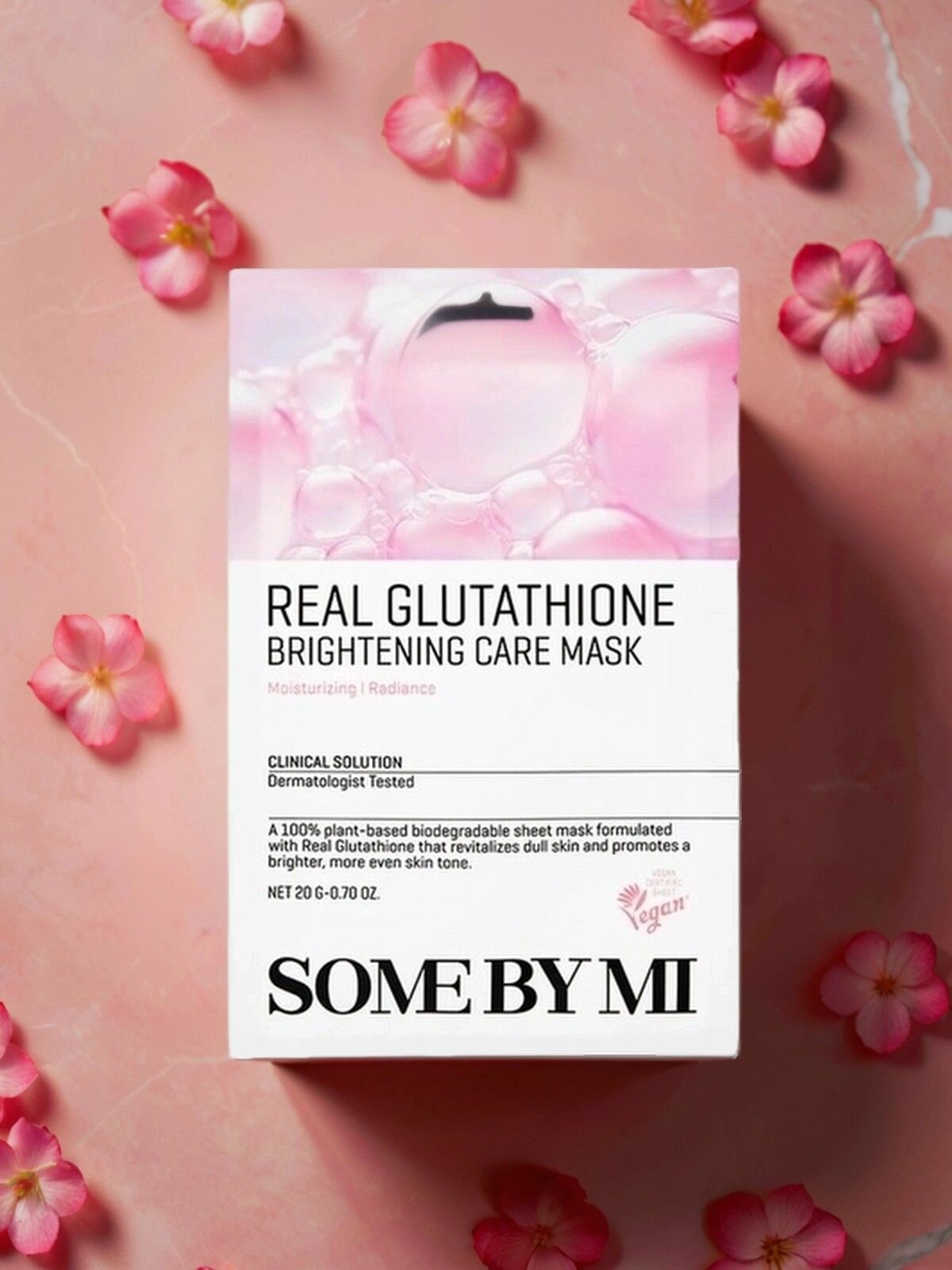 SOME BY MI Тканевая маска для лица с глутатионом REAL GLUTATHIONE BRIGHTENING CARE MASK 20г