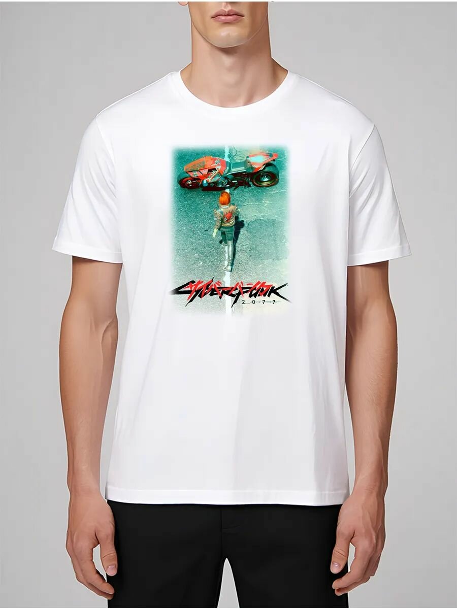 Футболка с принтом Cyberpunk 2077
