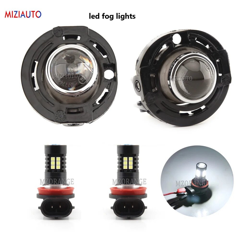 Противотуманные фары для Chrysler 300, Jeep Compass 2011-2017, для Dodge Avenger, бампер, фары, противотуманные фары 68140324 Аксессуары для автомобилей АА 1 pair led