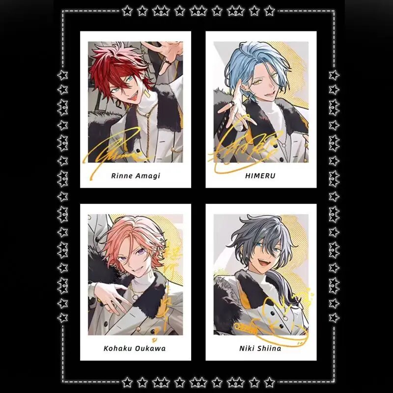 Карты с изображением ансамблю со звездами, закладка для карт Amagi Rinne, зажим для книги, нумерация страниц, карты Шиина Ники, школьные принадлежности, студенческие канцелярские принадлежности, подарок