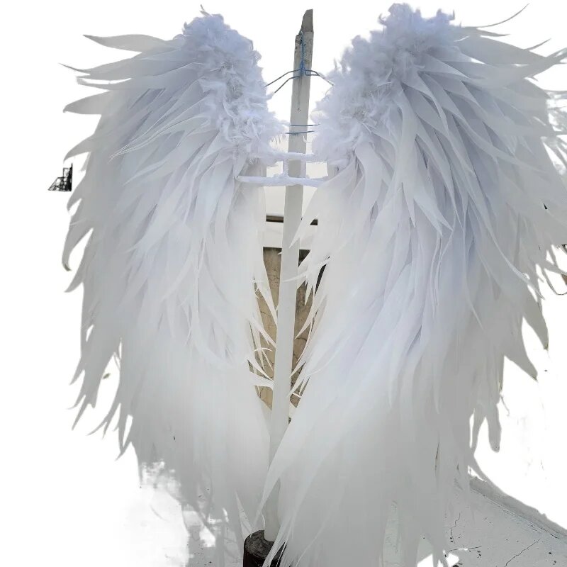 Белые крылья ангела из хлопка 1.5X1.1