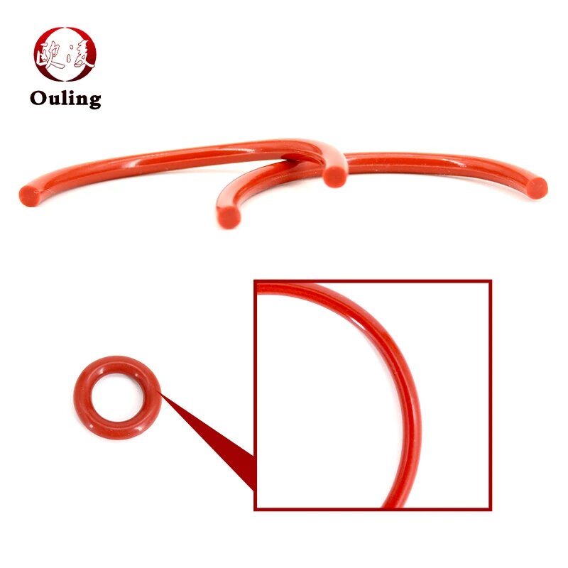 Ouling силиконовые уплотнительные кольца VMQ CS1/1,2/1,5 мм OD38xCS1-50pcs — фото 1