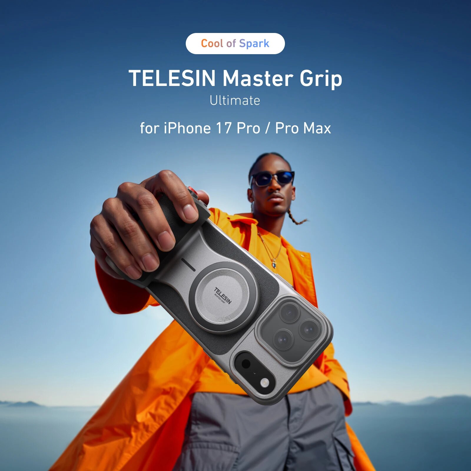 TELESIN Master Grip для iPhone 17 Pro/Pro Max — фото 1