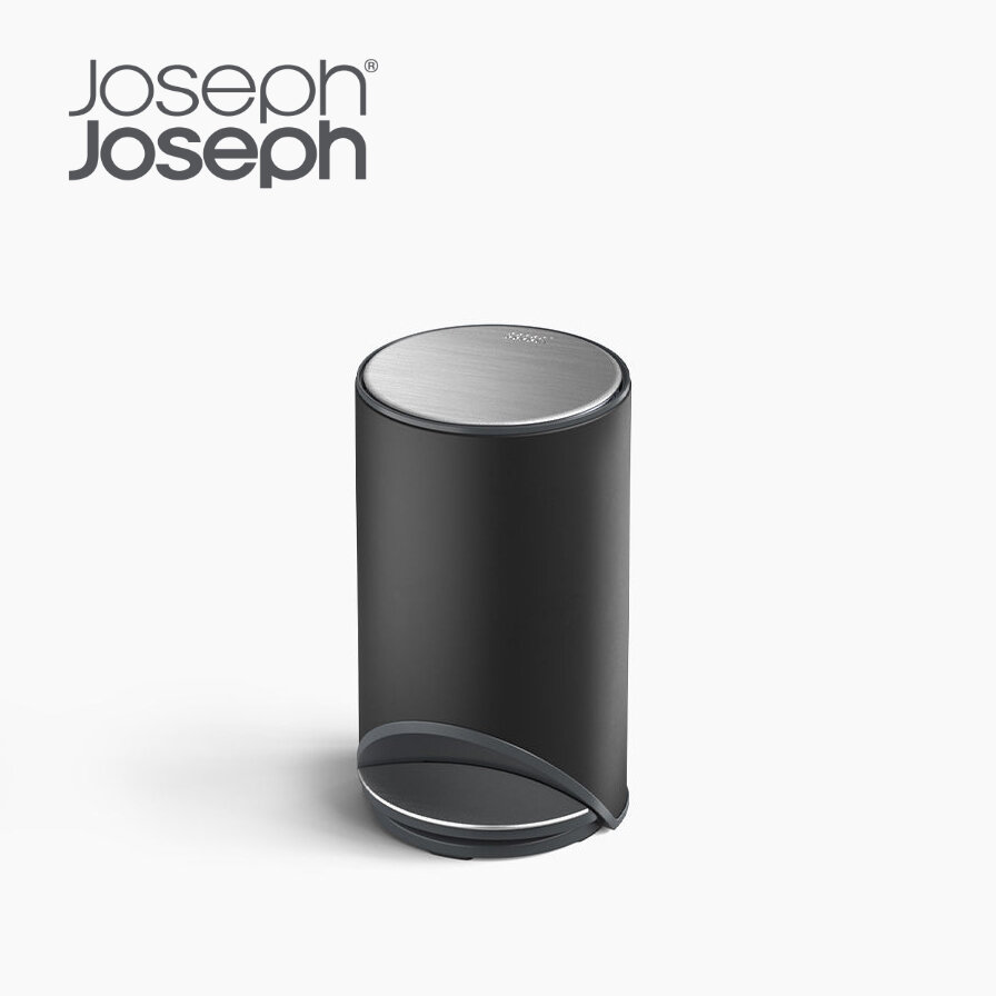 Ведро для мусора Joseph Joseph "Arc" 30151, нержавеющая сталь, 10 л, матово-чёрное