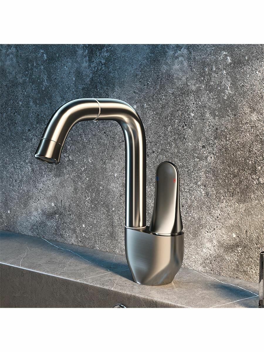 Универсальный кран, поворотный кран горячей и холодной воды, полностью медный творческий новый