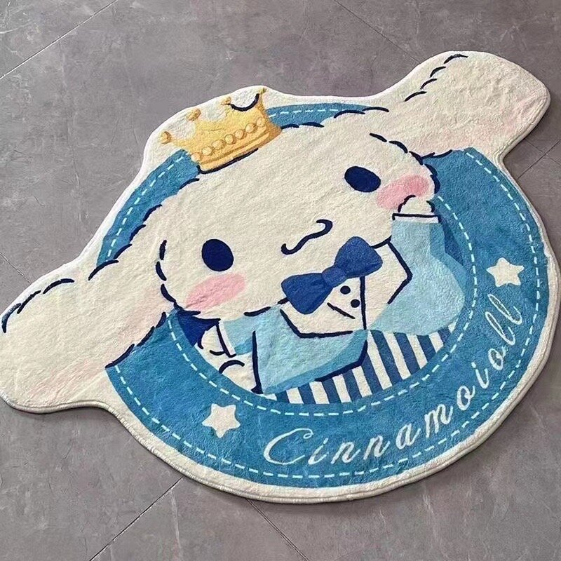 Декоративный ковер Sanrio My Melody Cinnamoroll Kuromi, 60*90 crystal velvet, Розовый